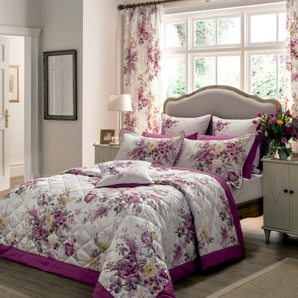 Dorma Pink Camilla Collection Duvet Cover Dunelm